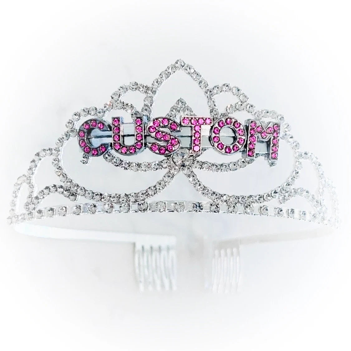 Custom small tiara - add your customization at checkout – NaughtyBrit